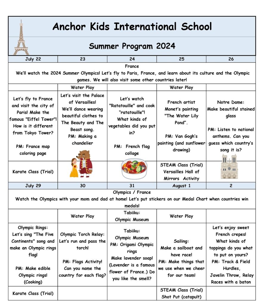 Summer Program 2024 Apply now! | Anchor Kids International School in ...